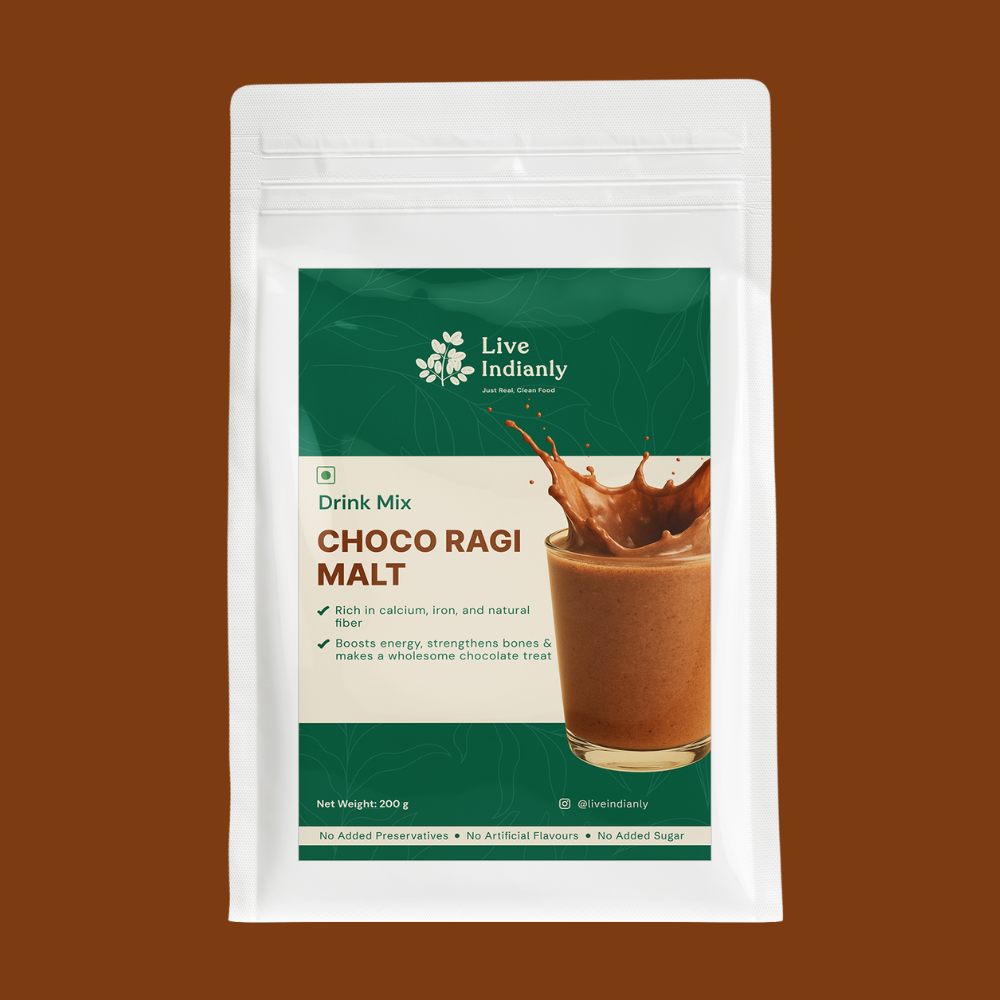 Choco Ragi Malt | Healthy Chocolate Drink | Live Indianly